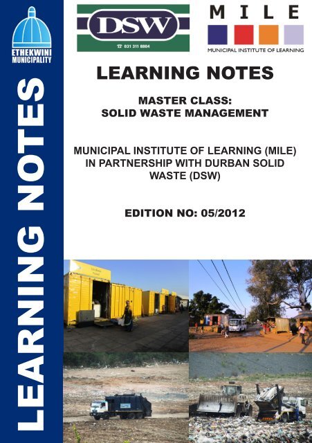 Solid Waste Management Master Class- Learning Notes - MILE