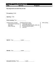 THE CAMPFIRE PROGRAM PLANNER - Boy Scout Troop 957