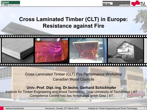 Cross Laminated Timber (CLT) - Resistance against Fire