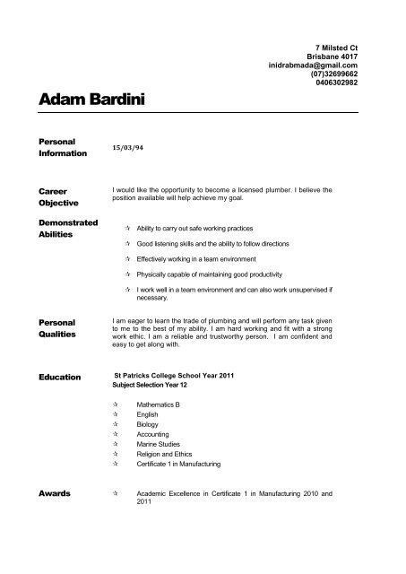 Resume Preparation Kit