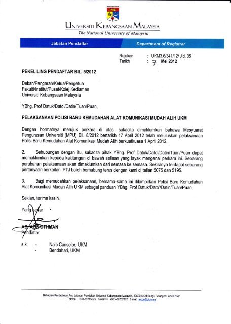 Garis Panduan - Sistem e-Warga - Universiti Kebangsaan Malaysia