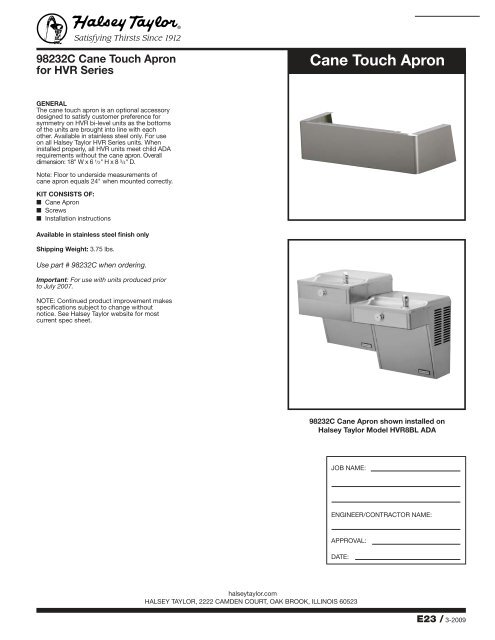 Cane Touch Apron - Halsey Taylor