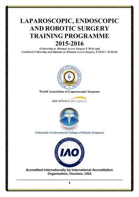 Download Prospectus - World Laparoscopy Hospital