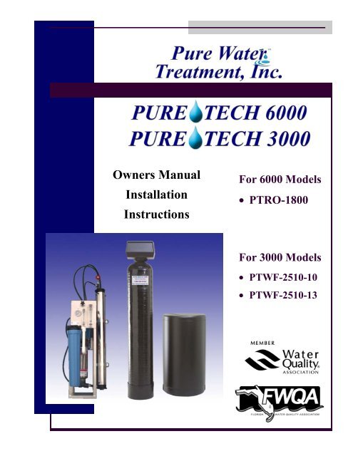 Installation of PURE TECH 6000 cont. - Clean My Water
