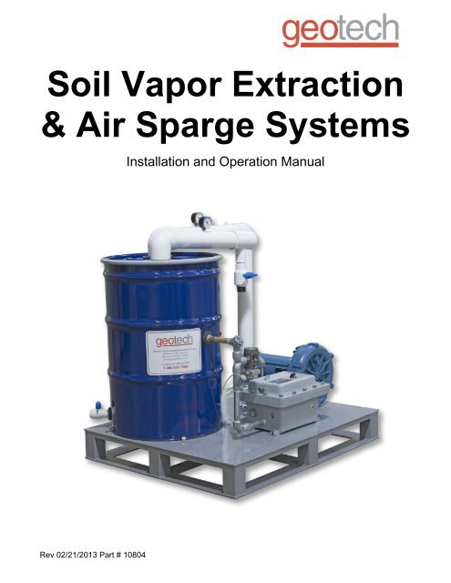 Geotech Soil Vapor Extraction & Air Sparge Systems Installation ...