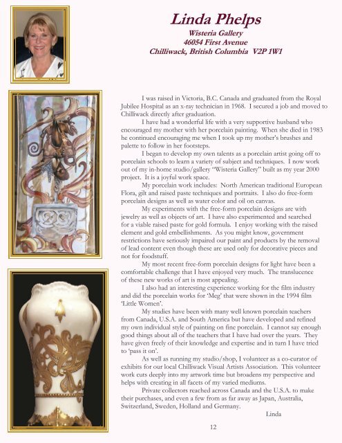 Linda Phelps - IPAT-International Porcelain Artists & Teachers