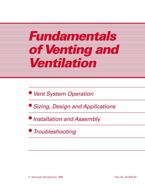 Fundamentals of Venting and Ventilation - HVAC.Amickracing