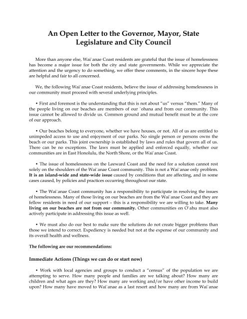 Examples Of Open Letters