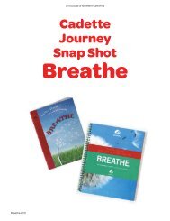 GIRL SCOUT CADETTE - BREATH