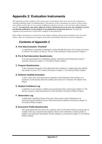 APPENDIX M Sample Director Evaluation Instrument #1