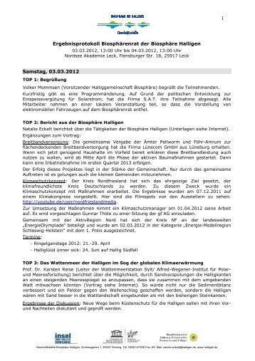 Ergebnisprotokoll Magazine