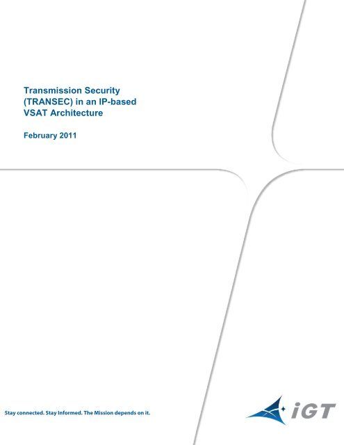 Transec White Paper Idirect Government Technologies
