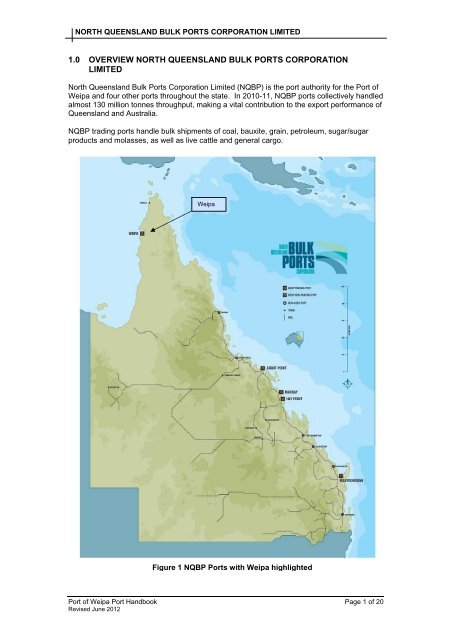 NORTH QUEENSLAND BULK POR