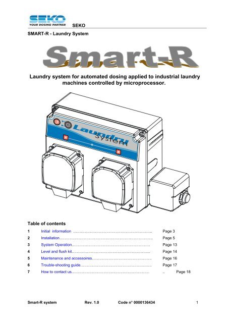 Seko Laundry Smart R Instruc.. - UK