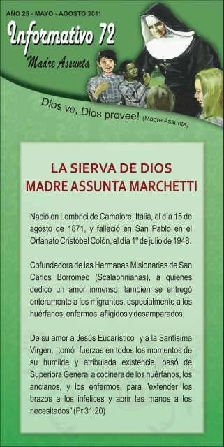 la madre assunta marchetti - Scalabriniana