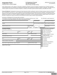 HQS Inspection Checklist - HUD