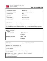 Turkey Visa Application Form - Visas Zone