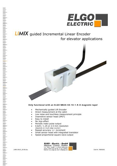 limix - ELGO Electric GmbH