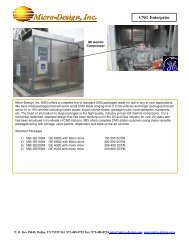 Gemini Compressor Brochure - Micro Design Inc