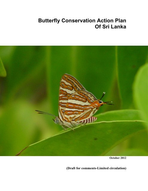 Butterfly Conservation Action Plan - Ministry of Environment