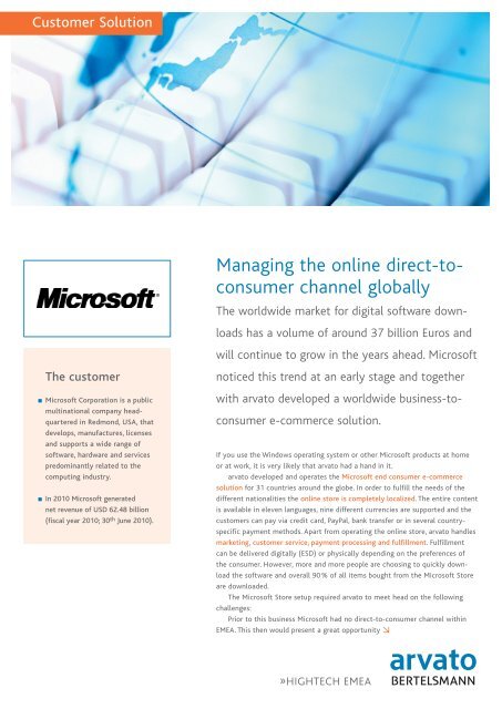 microsoft_customer_solution_en_DIN A4 - arvato Hightech EMEA