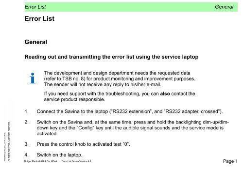 Error List - VIP Medical