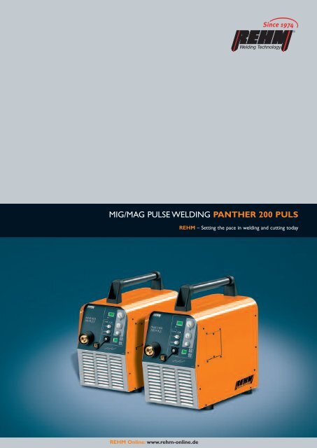 MIG/MAG PULSE WELDING PANTHER 200 PULS - Rehm