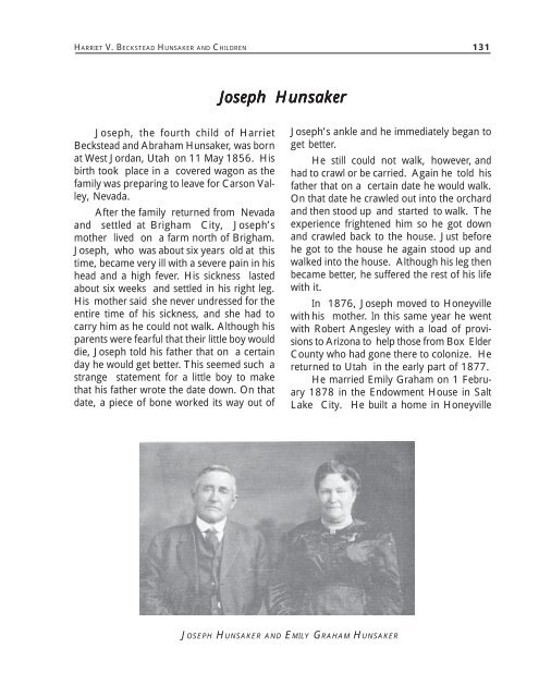 130 ABRAHAM HUNSAKER AND