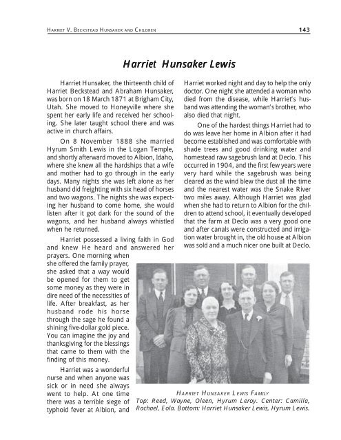 142 ABRAHAM HUNSAKER AND