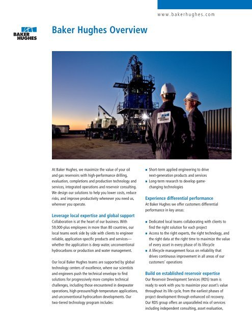 Baker Hughes Overview