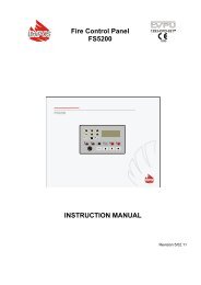 Fire Control Panel FS5100 INSTRUCTION MANUAL
