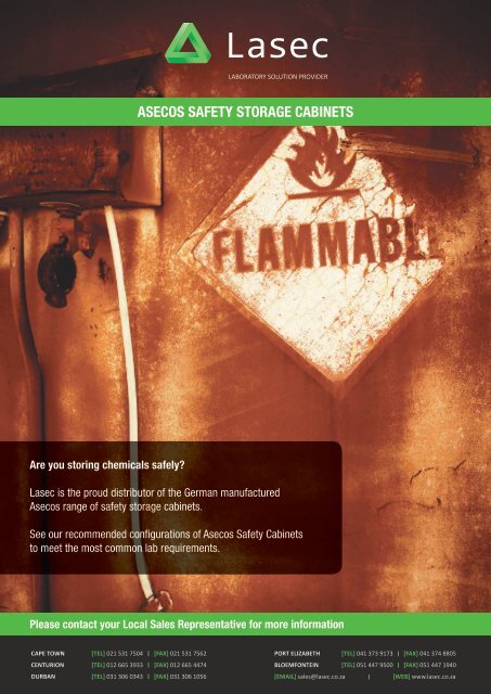 Asecos Safety Storage Cabinets Flyer