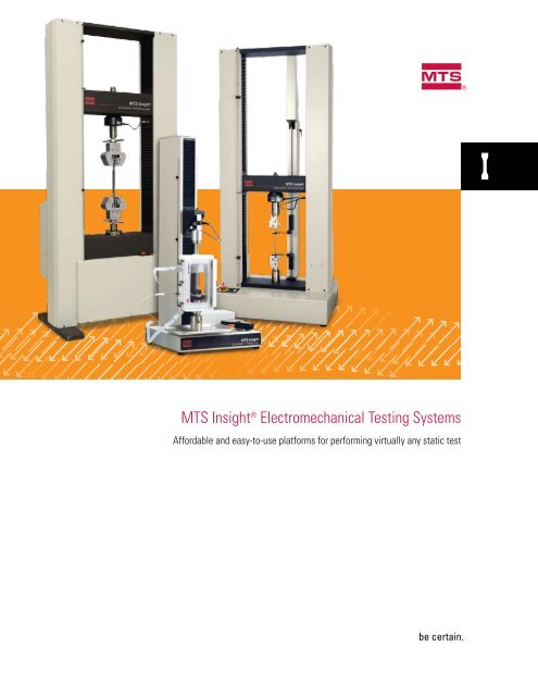 MTS InsightÂ® Electromechanical Testing Systems - UPC
