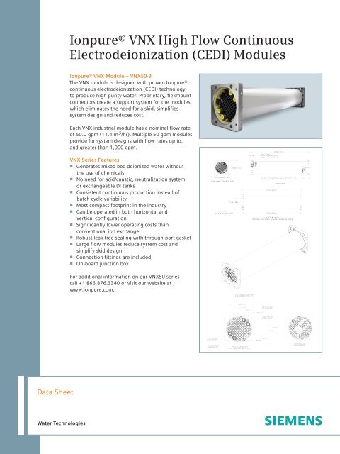 VNX50-3 CEDI Module Datasheet - Siemens