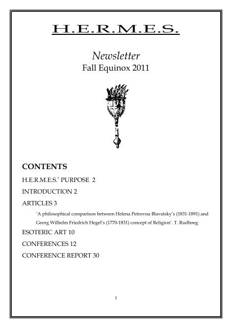 H.E.R.M.E.S. Newsletter - H-e-r-m-e-s.org