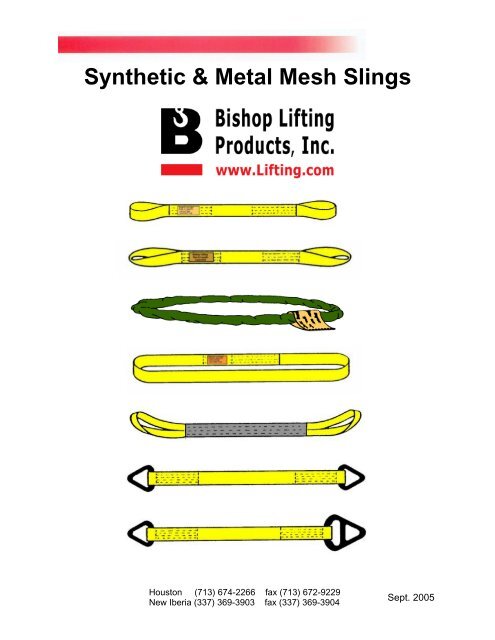 Synthetic & Metal Mesh Slings