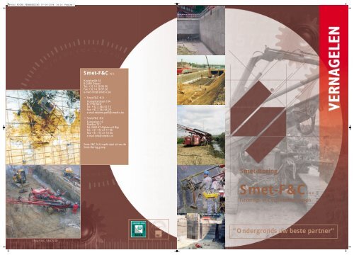 Brochure met aanvullende informatie Smet - Smet-Keller