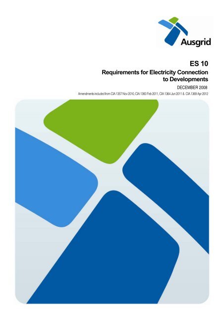 Requirements for Electricity Connection to Developments - Ausgrid