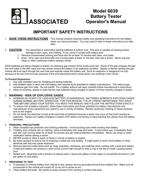 6039_Manual_English - Associated Equipment Corp.