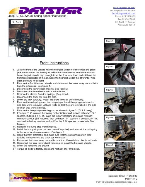 Daystar Coil Spring Spacer Installation Guide - Sport Compact Only