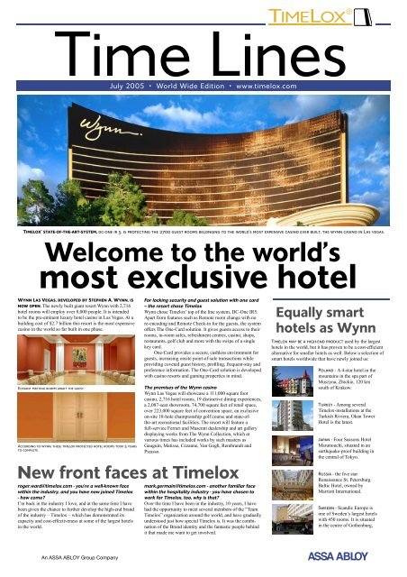 Welcome to the world's - TimeLox