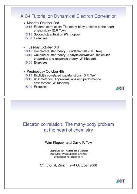 Electron correlation: The many-body problem at the heart of chemistry