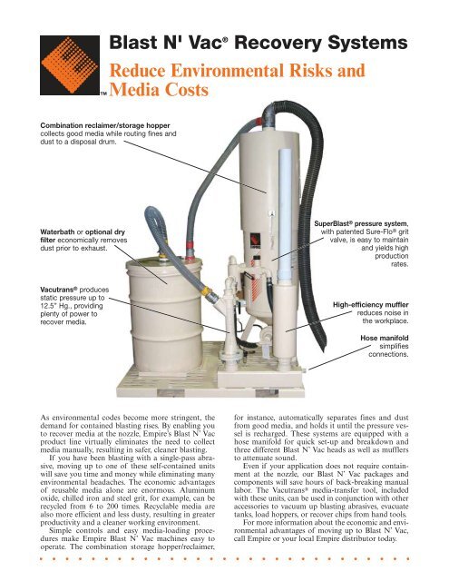 Blast N' Vac Recovery Systems Brochure - Empire Abrasive ...