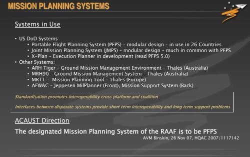 SOFTWARE THE MISSION PLAN