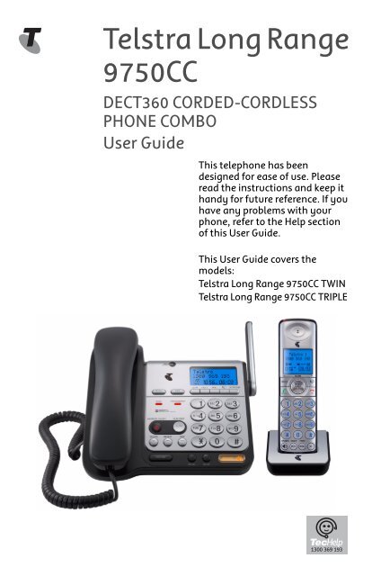 Telstra Long Range 9750CC - Telstra Home Phones Telstra Long Range 9750CC - Telstra Home Phones