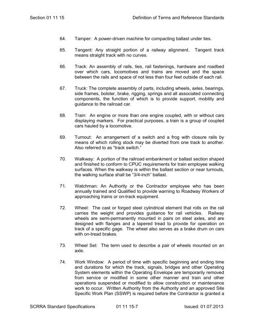 Section 01 11 15Definitio