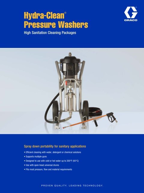 Hydra-CleanÂ® Pressure Washers - Graco Inc.