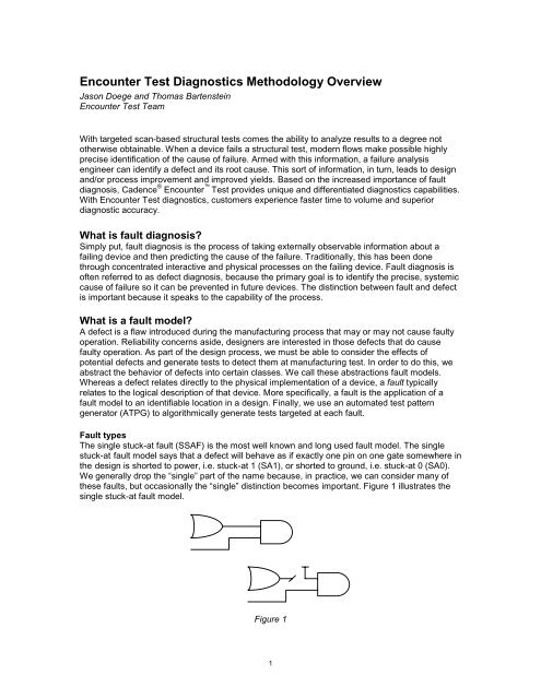 Encounter Test Diagnostics Methodology Overview - Cadence