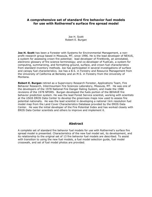 Fire Behavior Fire Behavior | US Forest Service Research And