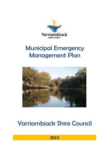 Municipal Emergency Management Plan (PDF) - Yarriambiack Council